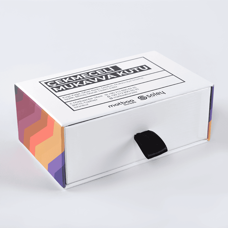 Drawer-Style Cardboard Box * Matbaa Burada