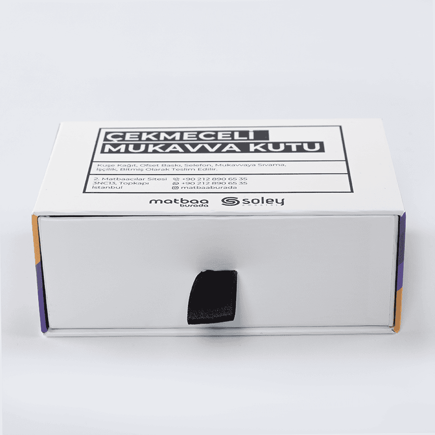 Drawer-Style Cardboard Box * Matbaa Burada